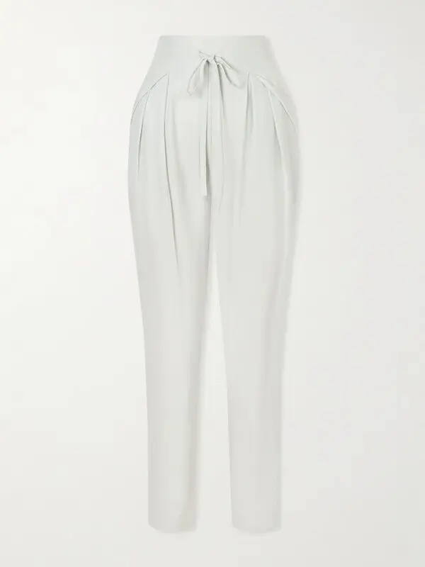 Sharon Wauchob The Vardar Silk-blend Straight-leg Pants