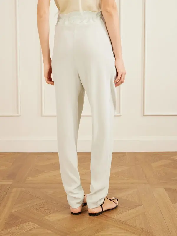 Sharon Wauchob The Vardar Silk-blend Straight-leg Pants
