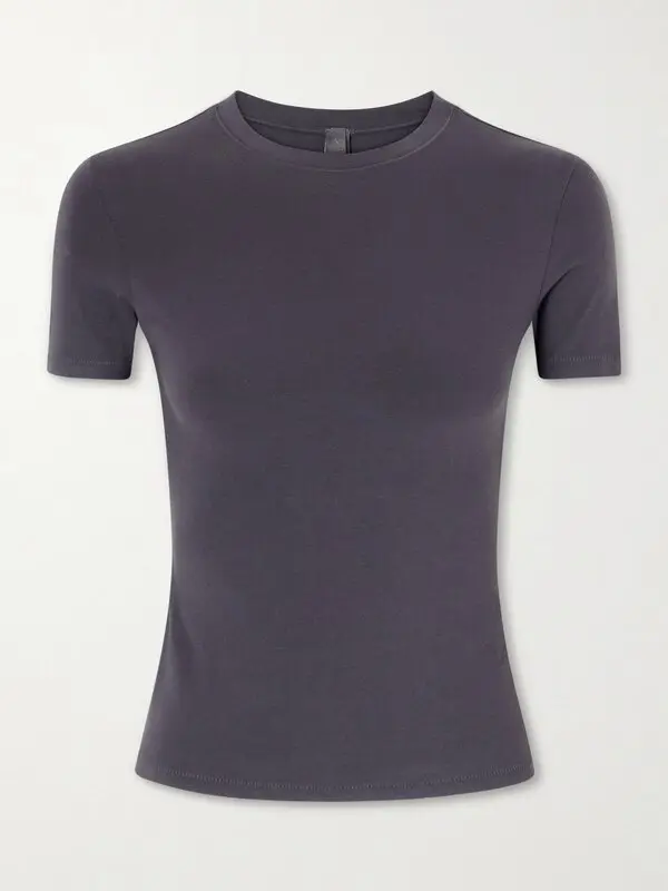 SKIMS Stretch-cotton Jersey T-shirt