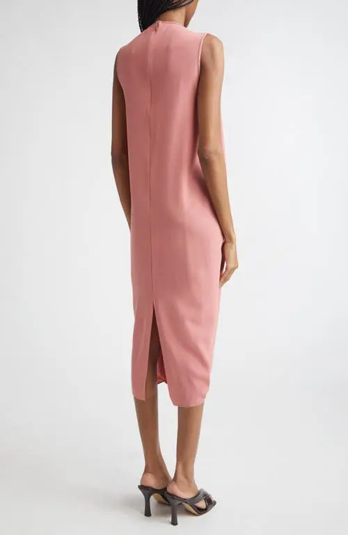 Michael Kors Cowl Virgin Wool Crepe Midi Dress