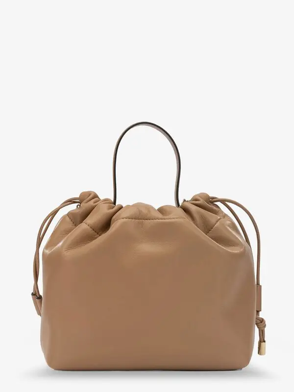 Chloé Icons Leather Bucket Bag - Beige
