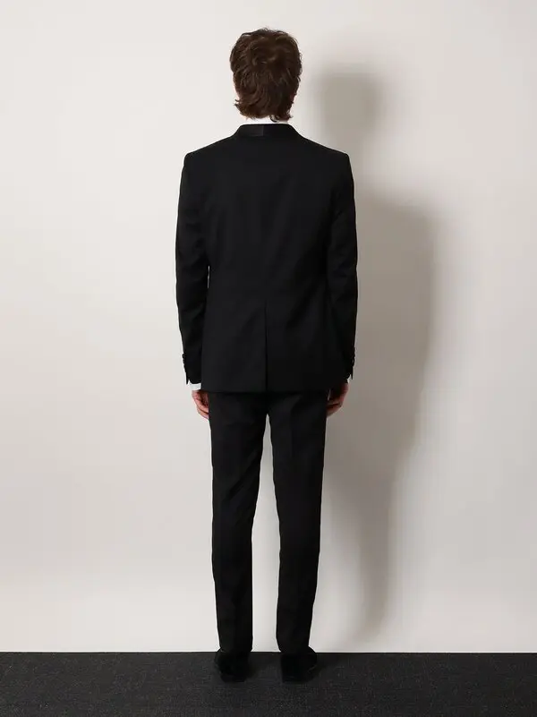 Tagliatore Wool Tuxedo - Black