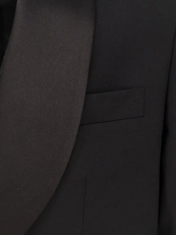 Tagliatore Wool Tuxedo - Black