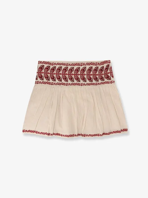MARANT ETOILE Picadilia Cotton Skirt - Beige
