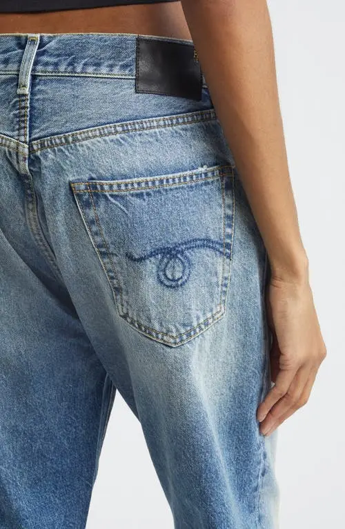 R13 Cuffed X-boyfriend Jeans - Jasper