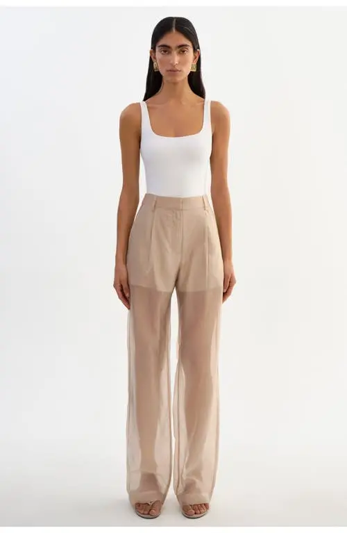 LAMARQUE Aloma | Sheer Pants - Beige