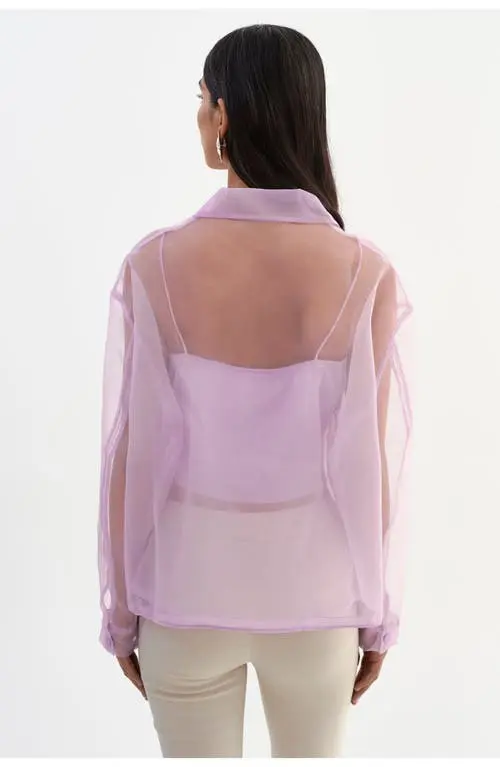 LAMARQUE Sheer Shirt Jacket