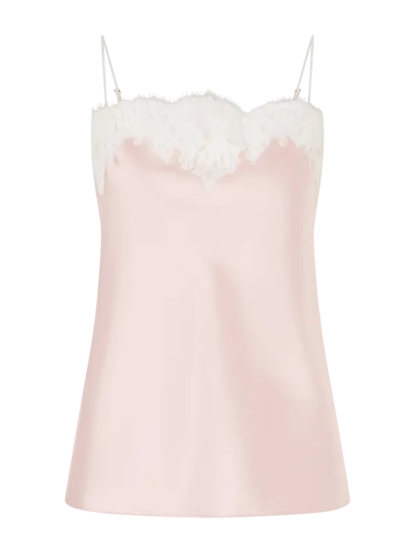 Stella McCartney Lace-trimmed Satin Camisole - Pink