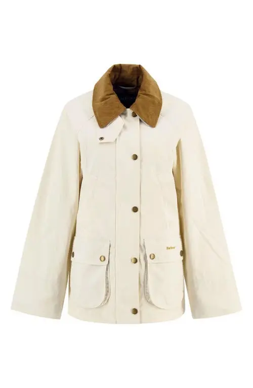 Barbour Modern Beadnell Cotton Jacket - Light Pearl/dress