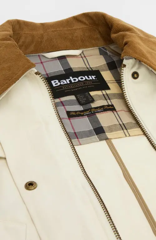 Barbour Modern Beadnell Cotton Jacket - Light Pearl/dress
