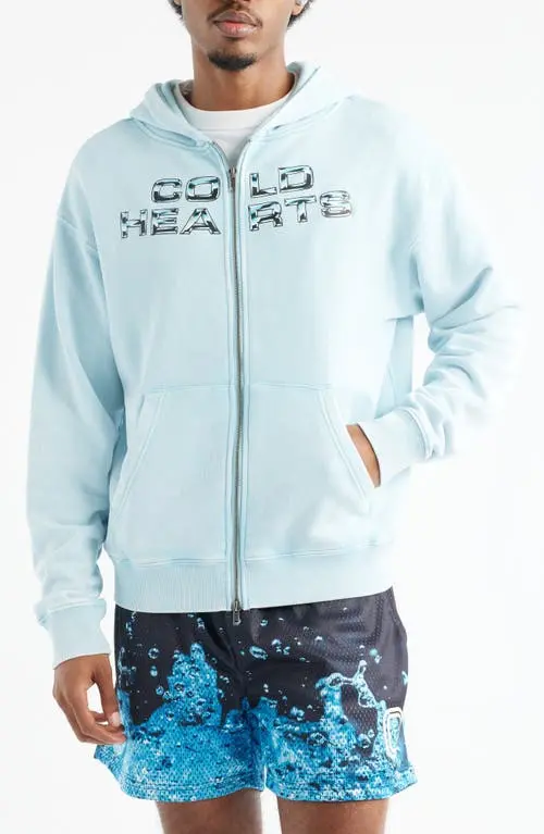 OVERTIME Cold Hearts Badge Zip Hoodie