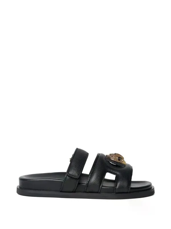 Kurt Geiger London Meena Eagle Slide Sandals - Black