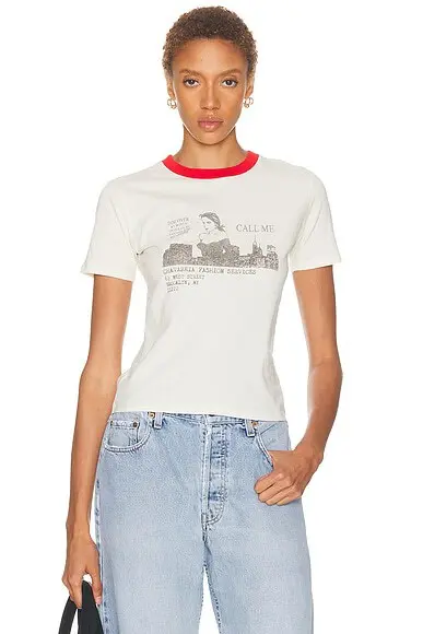 WILLY CHAVARRIA Call Girl" Ringer Tee