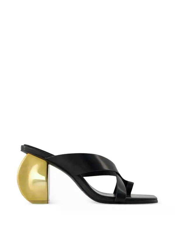 Cult Gaia Nina Leather Sandals - Black
