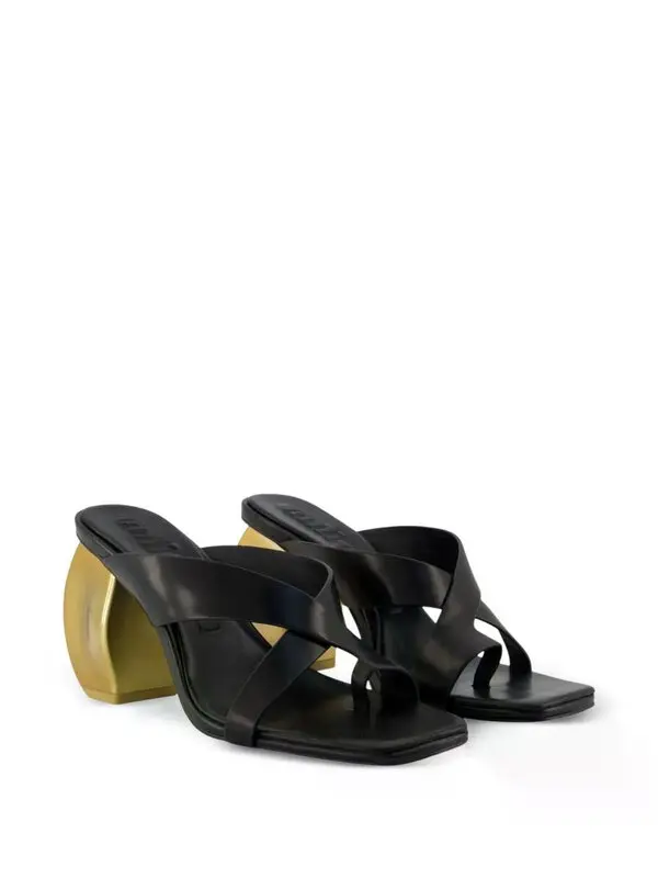 Cult Gaia Nina Leather Sandals - Black
