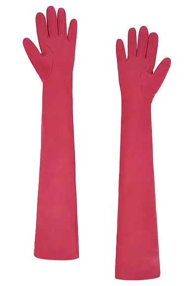 Balenciaga Long Gloves - Rose