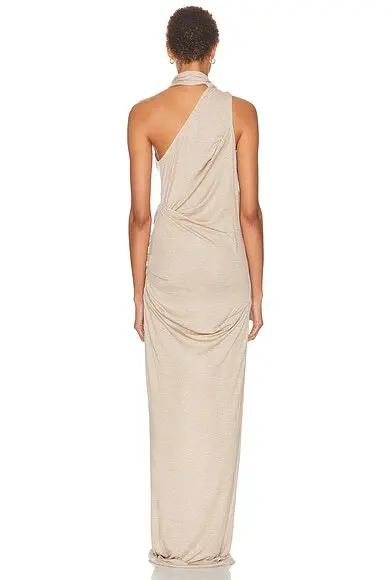 ENTIRE STUDIOS Sleeveless Halterneck Maxi Dress - Fawn