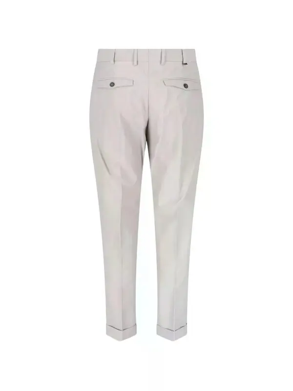 PT TORINO Tailored Pleated Trousers - Grey