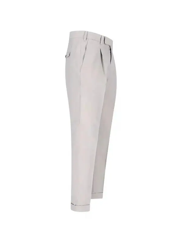PT TORINO Tailored Pleated Trousers - Grey