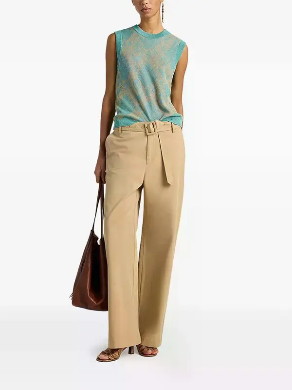 Momoni Jacquard Crewneck Top