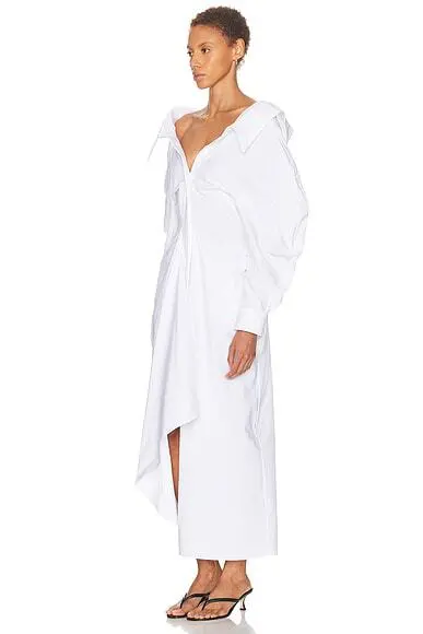 Givenchy Slashed Long Shirt Dress