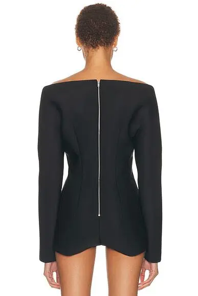 MUGLER Long Sleeve Bodysuit