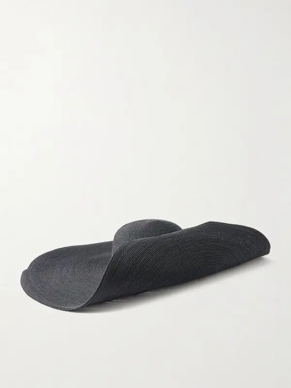 Ralph Lauren Hemp-blend Wide Brim Sunhat - Black