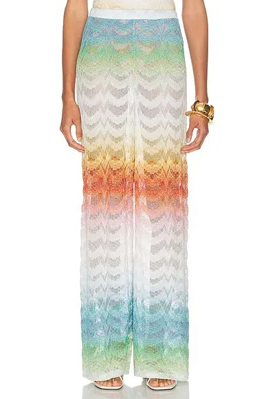 Missoni Straight Leg Trousers - Multicolor
