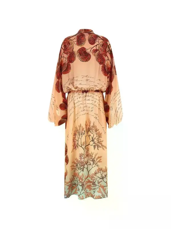 F.R.S FOR RESTLESS SLEEPERS Printed Long-sleeve Dress
