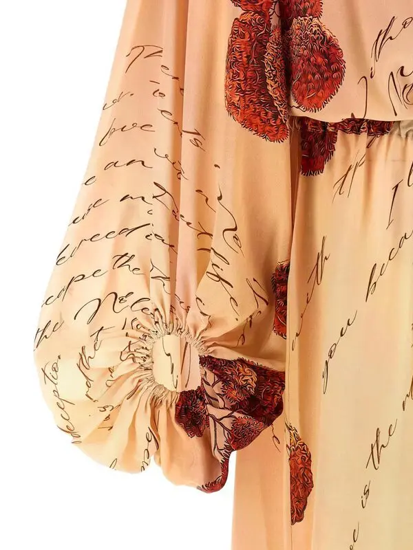 F.R.S FOR RESTLESS SLEEPERS Printed Long-sleeve Dress
