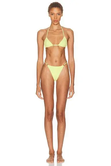 Kiki De Montparnasse Coeur Triangle Bikini Top