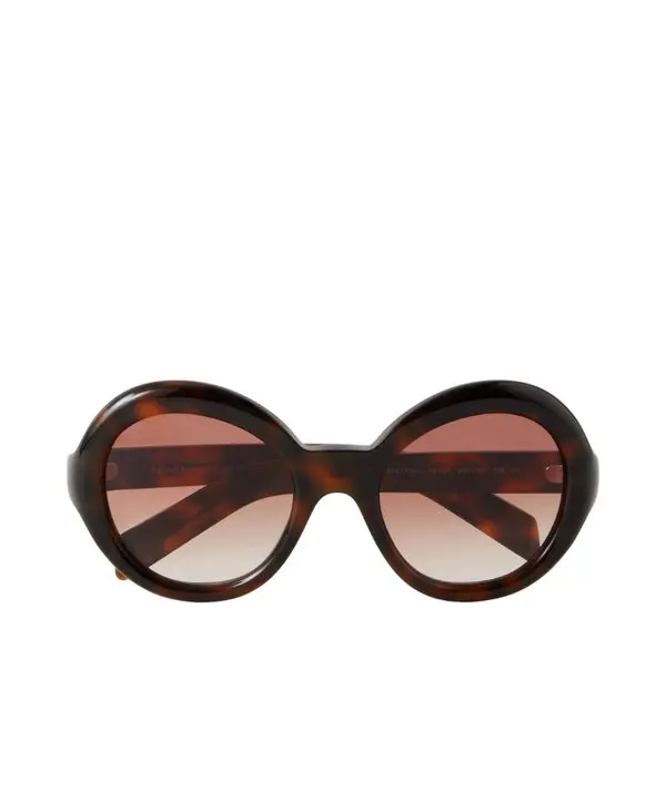 Prada Round-frame Sunglasses - Tortoiseshell