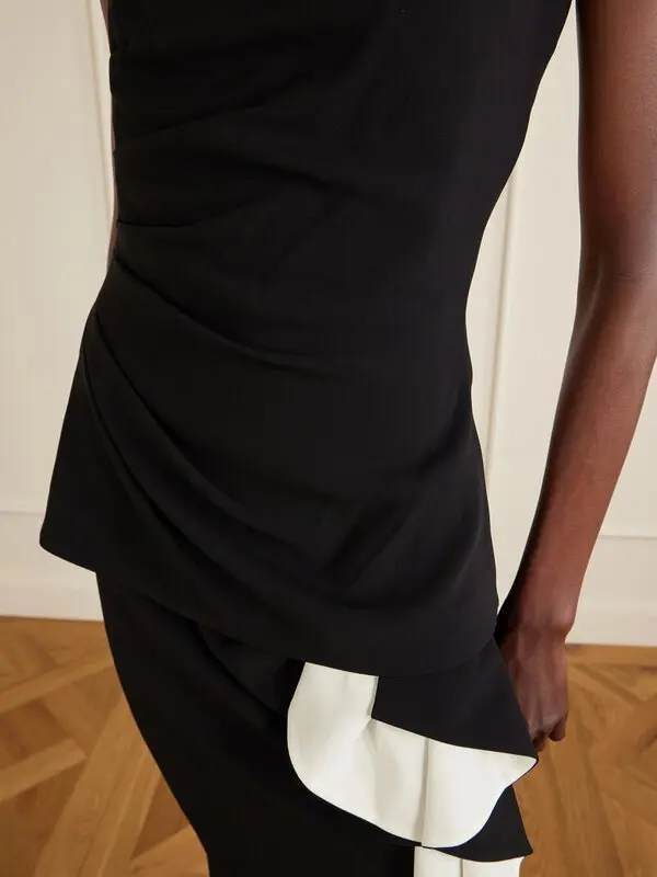 Proenza Schouler Damea Strapless Crepe Top - Black