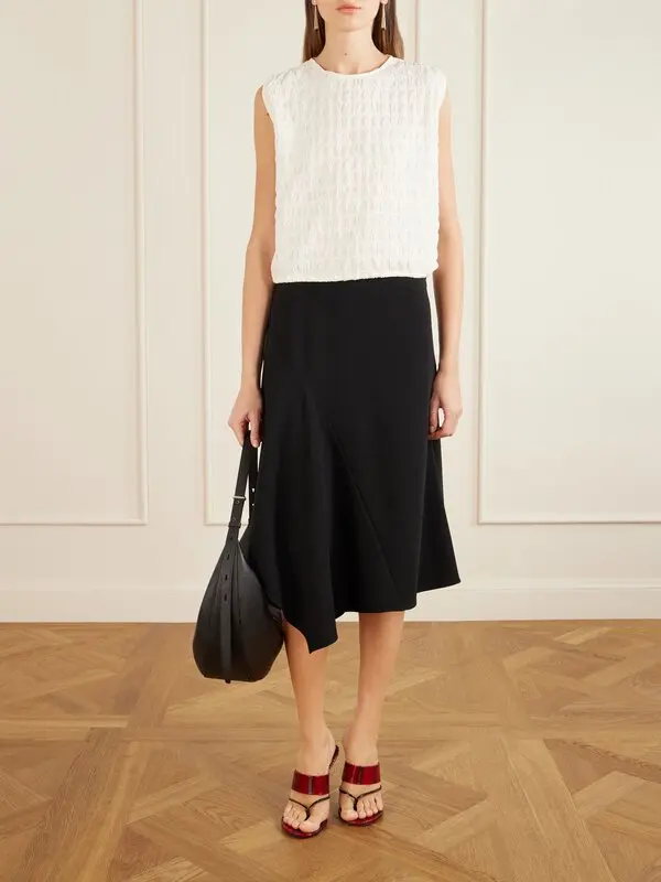 Proenza Schouler White Label Bradley Textured Jersey Tank Top - White