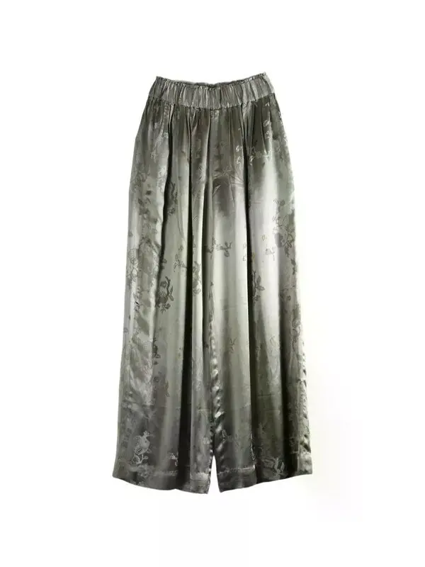 MUTEDANCE Floral Jacquard Trousers