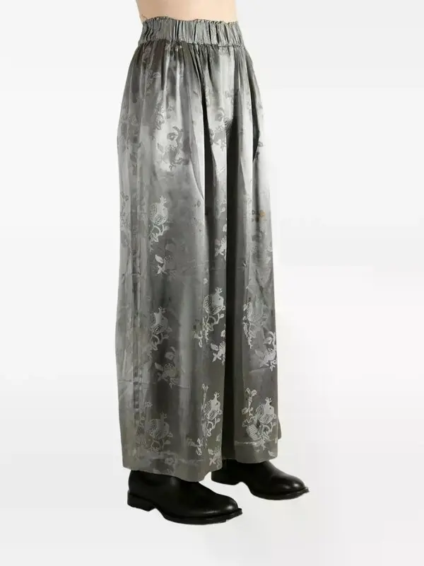 MUTEDANCE Floral Jacquard Trousers