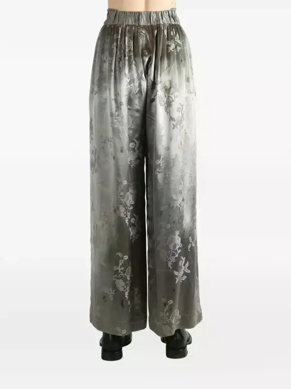 MUTEDANCE Floral Jacquard Trousers