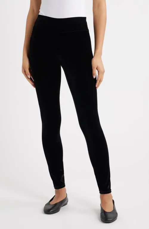 Hue High Waist Velvet Leggings