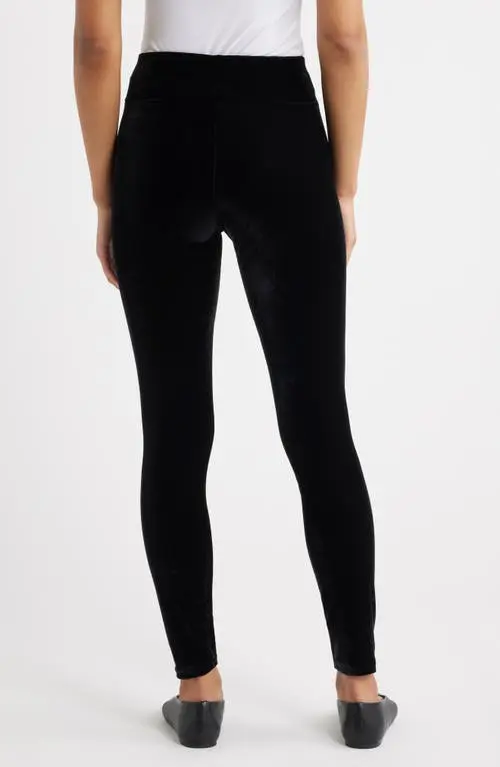 Hue High Waist Velvet Leggings