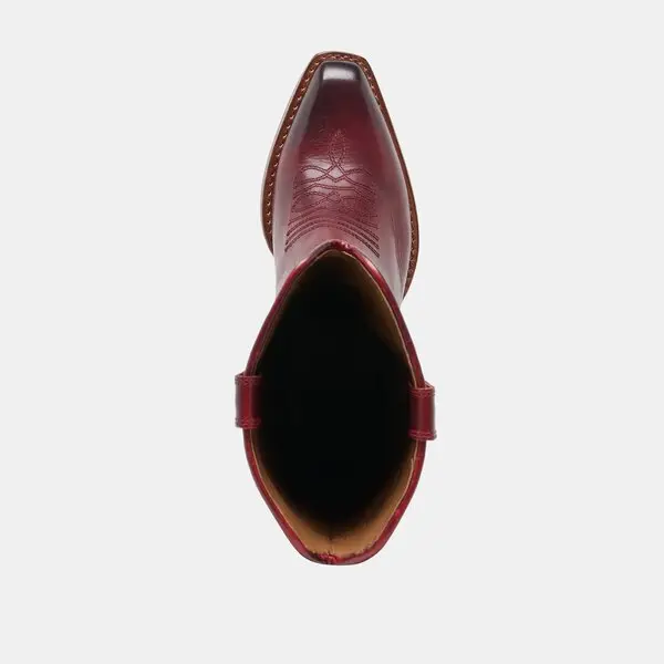 DOLCEVITA Vigla Leather Boots - Garnet Leather