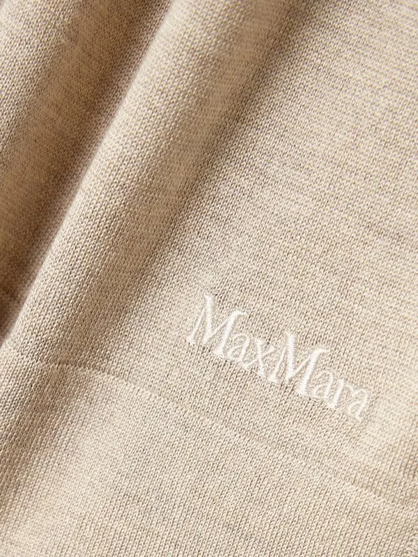 Max Mara Silk And Cashmere-blend Vest - Beige