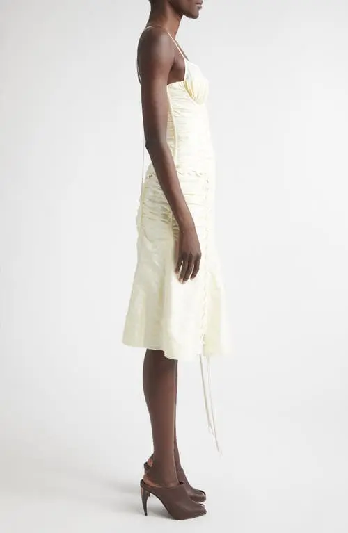 Alexander McQueen Floral Jacquard Corset Dress