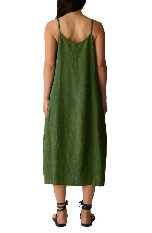Eileen Fisher Organic Linen Lantern Shift Dress