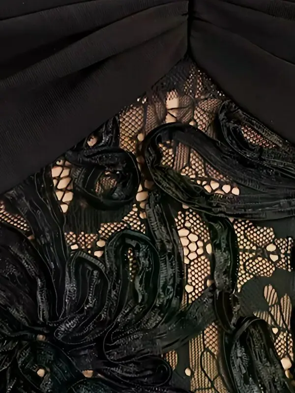 Tadashi Shoji Sayda Lace Appliqué Dress