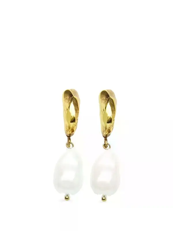 Erdem Pearl Drop Earrings - Gold