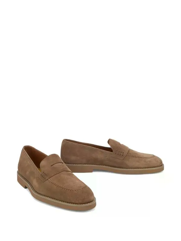 DOUCAL'S Panelled Loafers - Brown