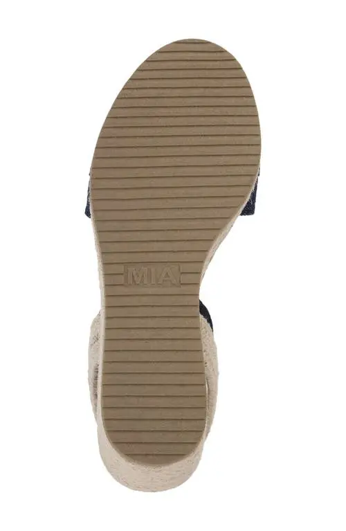 Mia Barossa Wedge Sandal - Navy