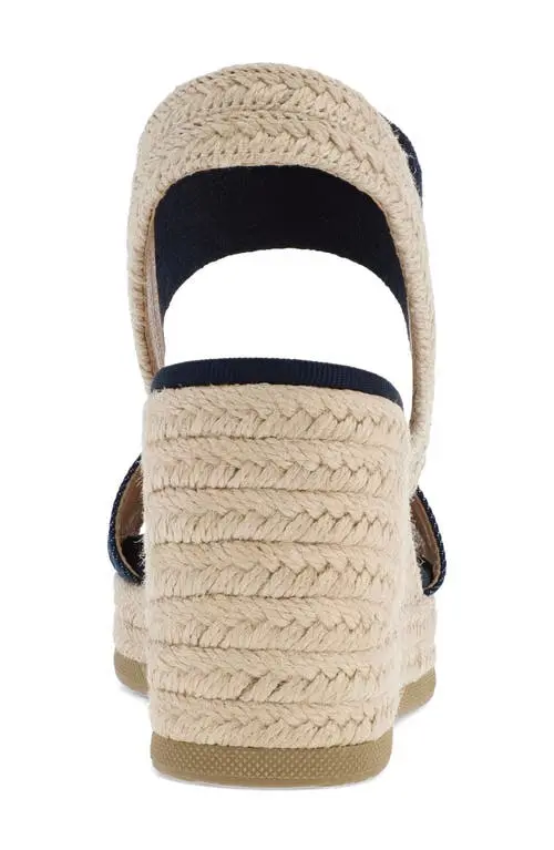 Mia Barossa Wedge Sandal - Navy