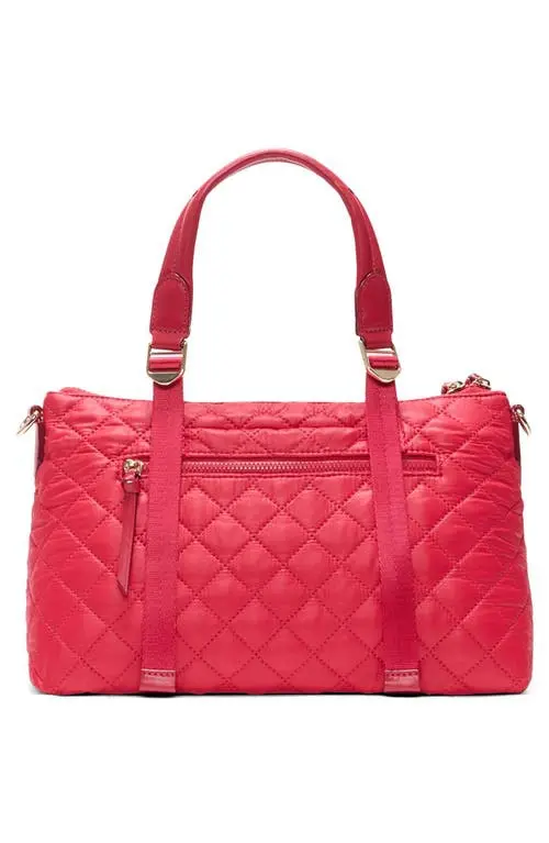 Mz Wallace Small Park Quilted Nylon Satchel - Apple