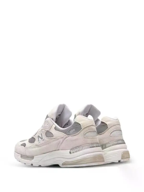 NEW BALANCE 992 Leather And Mesh Sneakers - Neutrals